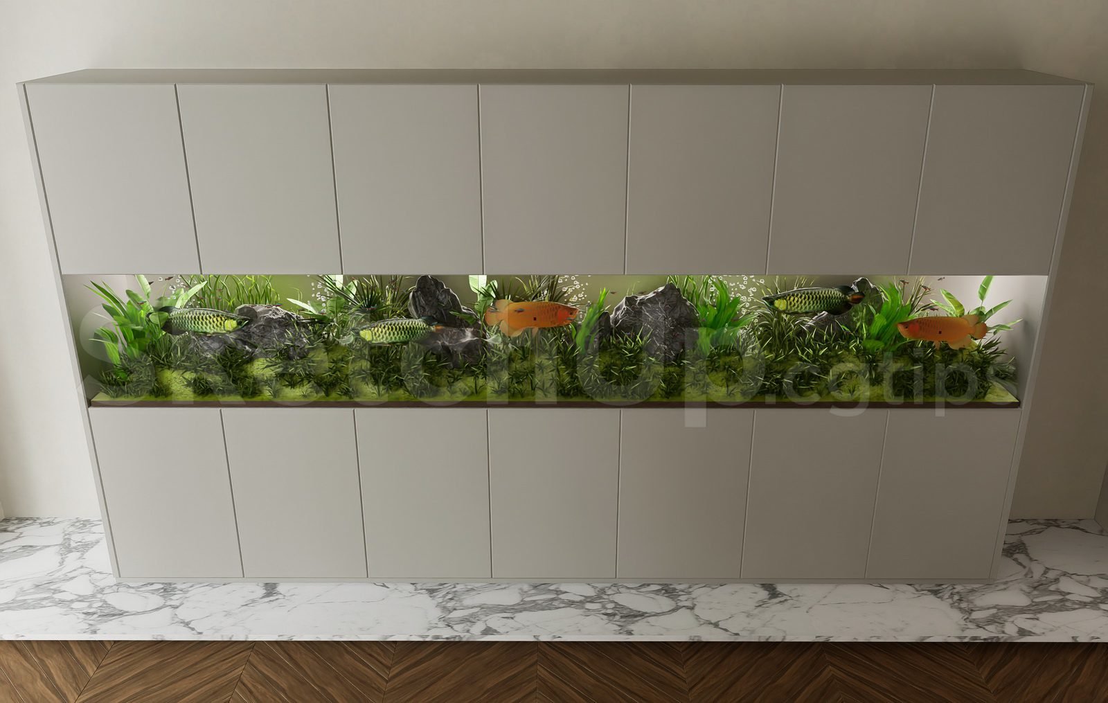 20578. تنزيل نموذج Sketchup Aquarium Tank Model « Sketchup Blocks